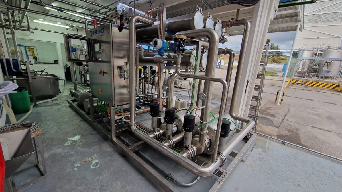 Microfiltración de leche desnatada para concentración de caseínas - Perinox